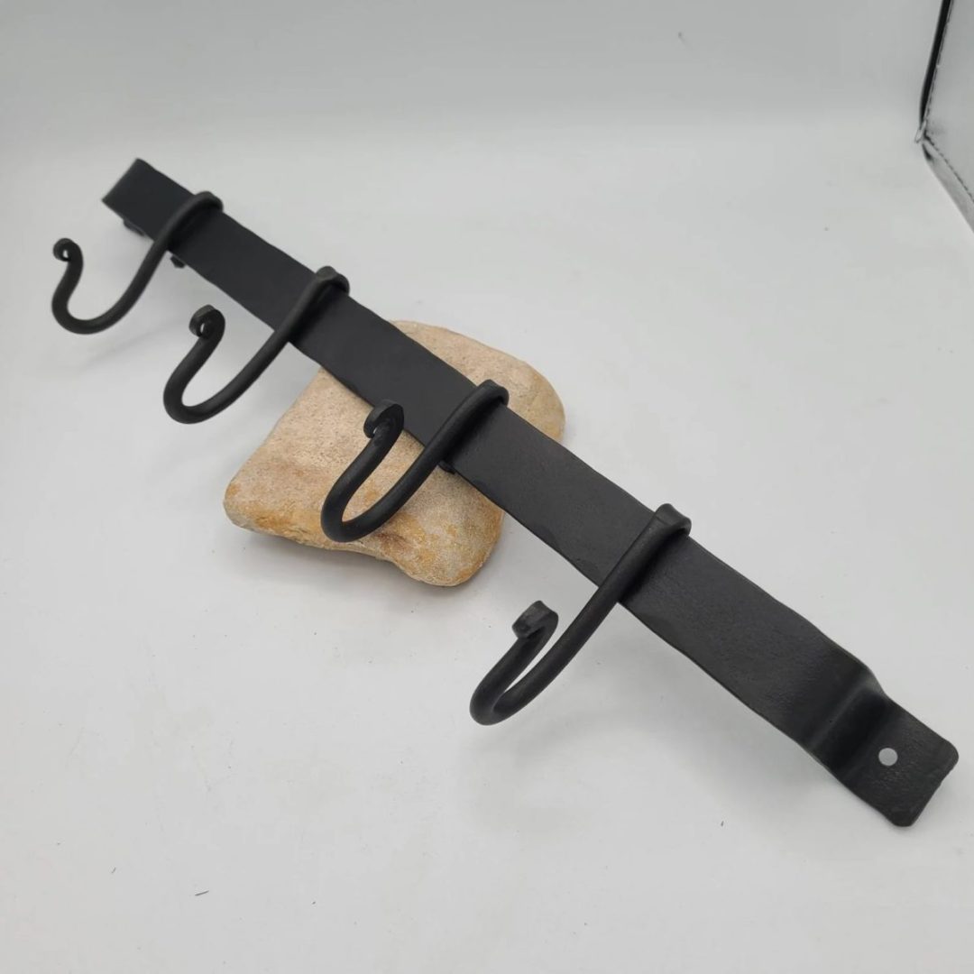 Rustic Hand-Forged Curtain Rod